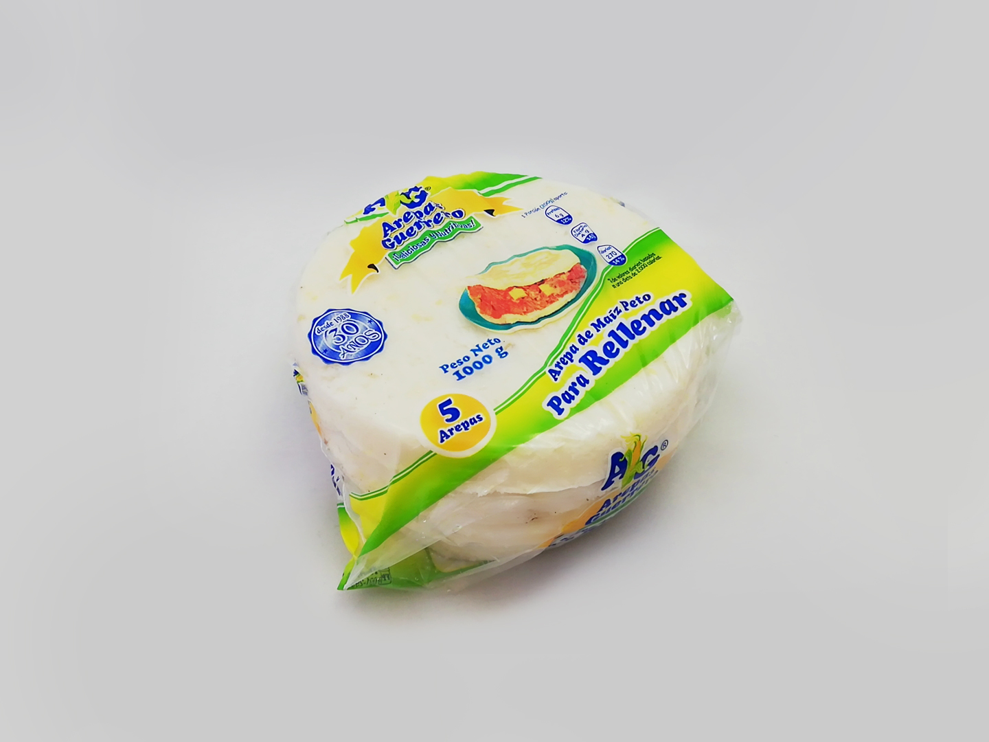 Arepa de Maíz Peto para Rellenar 1000g – Arepas Guerrero
